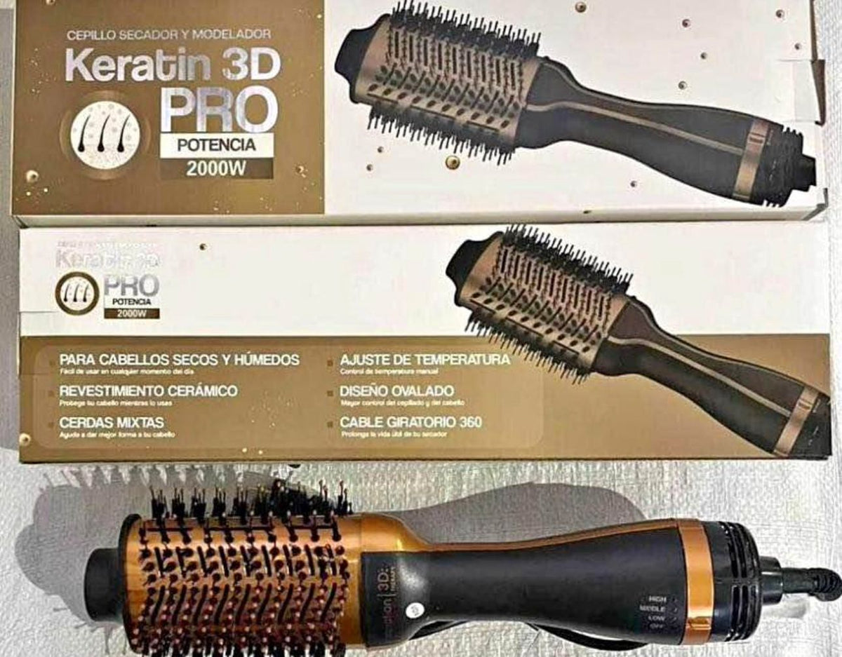 CEPILLO SECADOR (Keratina 3D Pro) – colombiahit