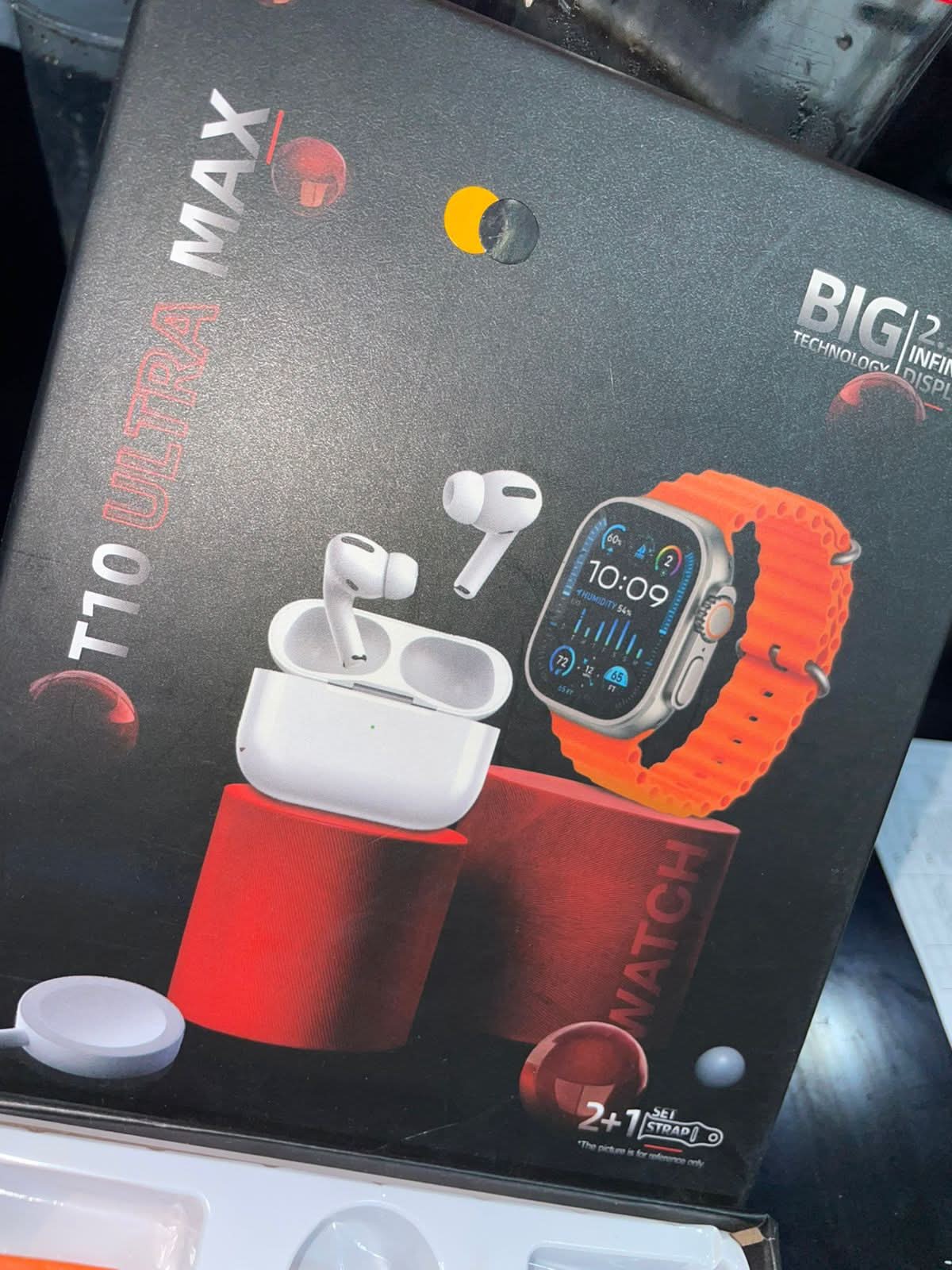 reloj inteligente T10 Ultra Max y auriculares inalámbricos TWS PAGO ...